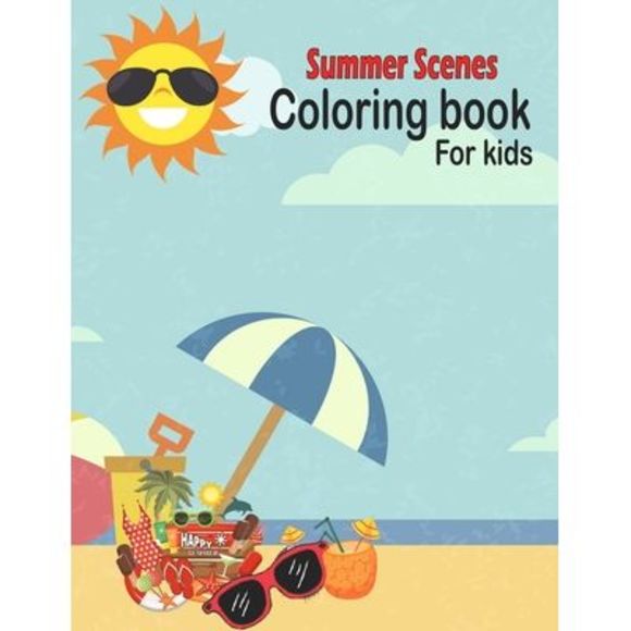 Blue Sky Publishing | Other | Summer Scenes Coloring Book For Kids ...